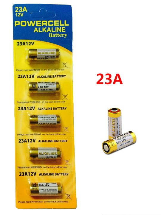 Ready Stock 5pcs pack 12V23A POWERCELL High Voltage alkaline battery anti theft battery car battery 12V 23A Anti Theft Remote Control Battery Ce And Rohs Certified Battery Lazada Lazada