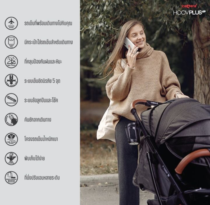 CAMERA | NEW ARRIVAL รถเข็นเด็ก HOOV PLUS2 แถมฟรี! มุ้งกันยุงและที่คลุม ...