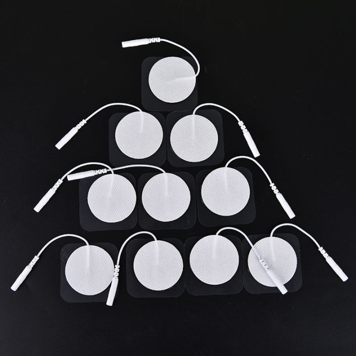 Aolie 10pcs tens therapy round electrode pads electrode patch for ...