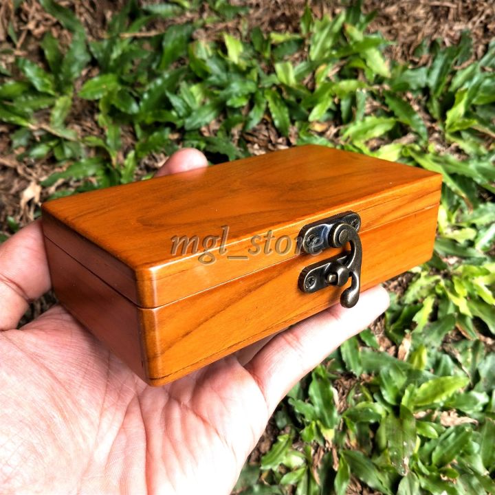 kotak lintingan Kayu jati asli / wadah tembakau cengkeh dan kertas ...