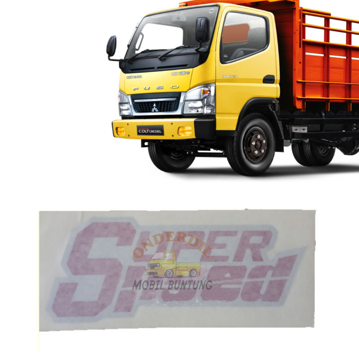 Stiker Emblem Super Speed Mitsubishi Canter | Lazada Indonesia