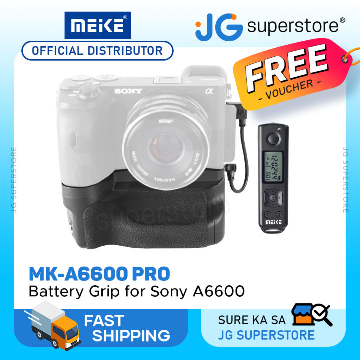 Meike MK-A6600 Pro Battery Grip for Sony A6600 Camera with Remote ...