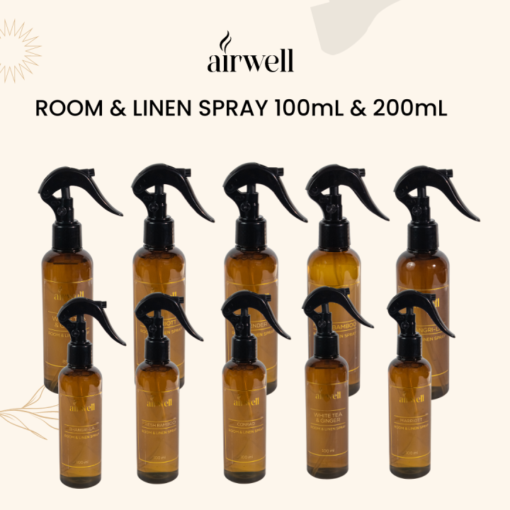 Airwell Room Car Linen Spray (100ml & 200ml) | Anti-Bacterial | Lazada PH