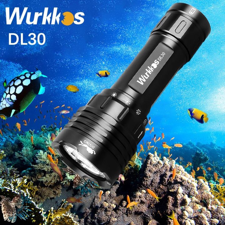 Wurkkos DL30 Dive Light 21700 LED Flashlight Underwater IPX-8 ...