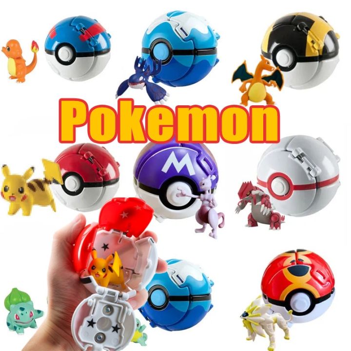 【Yearn】COD เอลฟ์โปเกมอนโปเกมอนบอล Pokemon Pikachu ของเล่นโมเดลตุ๊กตา บอลเด็กของเล่นของขวัญ ...