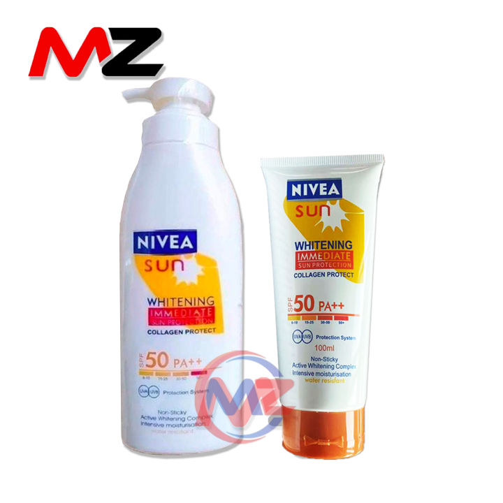 2 IN 1 ) Nivea Sun Whitening Lotion SPF 50 + Sun Whitening Lotion SPF 50 100ML | Lazada PH