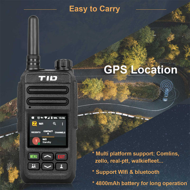 TIDRADIO TD-G5 Walkie-Talkie 4G ZELLO Platform Global Outdoor 5000 Km National Card Zello PTT ...