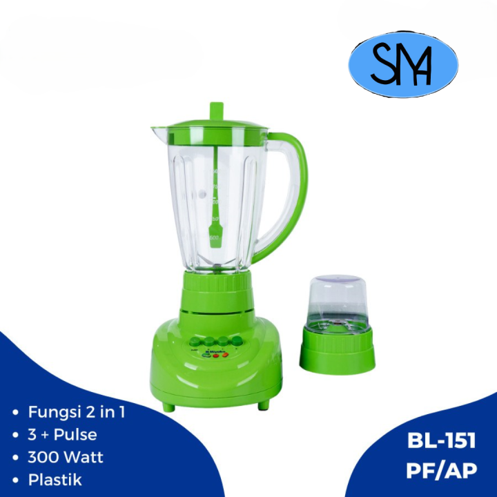 Miyako Blender BL-301 PL W Blender 2 in 1 250 Watt | Lazada Indonesia