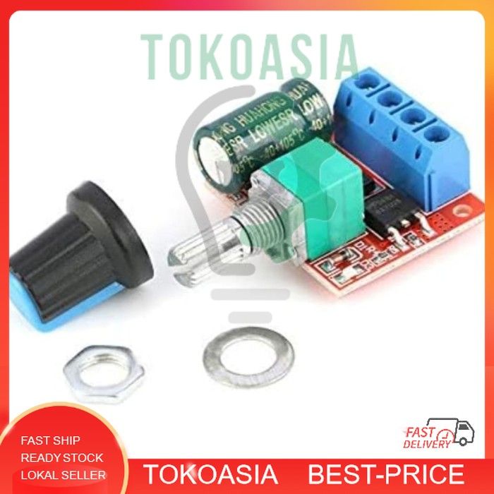 Mini PWM DC-DC Motor Speed Controller Module 4.5V-35V | Lazada Indonesia