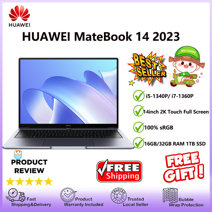 【ORIGINAL】2023 HUAWEI MateBook 14 Laptop/2K Touch Full Screen/13th Gen ...