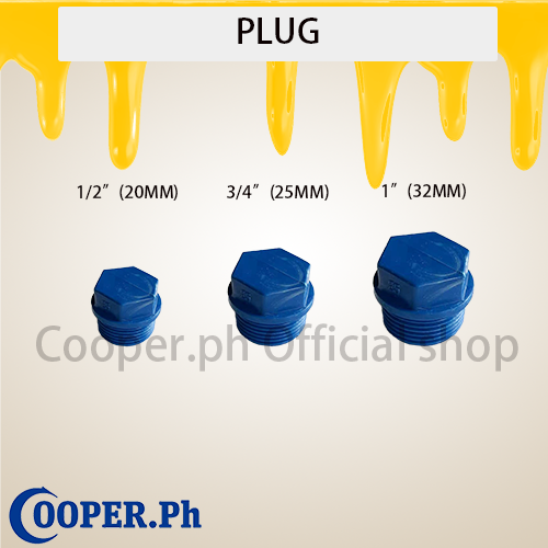 goflex Pvc blue fittings plug 1/2” 3/4” 1” | Lazada PH