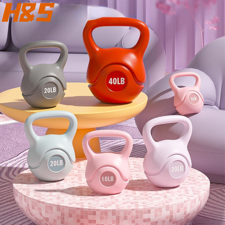 10LB-15LB PVC Kettlebell Fitness Home Exercise Equipment For Deep ...