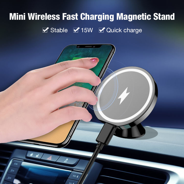 For MagSafe Magnetic Car Air Vent Wireless Charger Mount 15W Fast ...