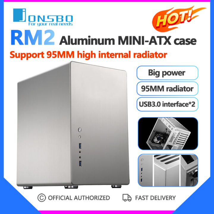 Jonsbo RM2 MINI-ATX Case Silver ATX Motherboard All-aluminum Chassis ...