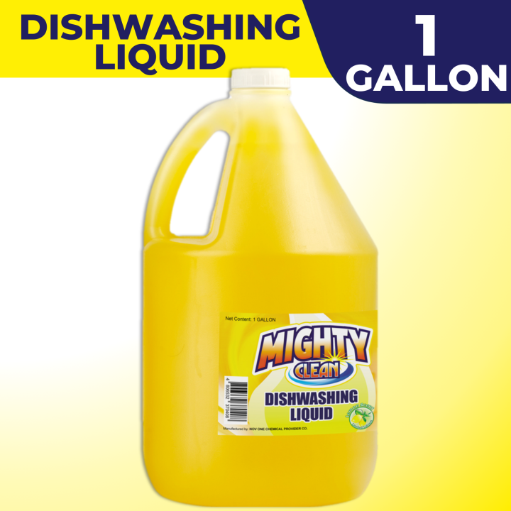 Mighty Clean Dishwashing Liquid Lemon - DWL (yellow) - 1 Gallon | Lazada PH