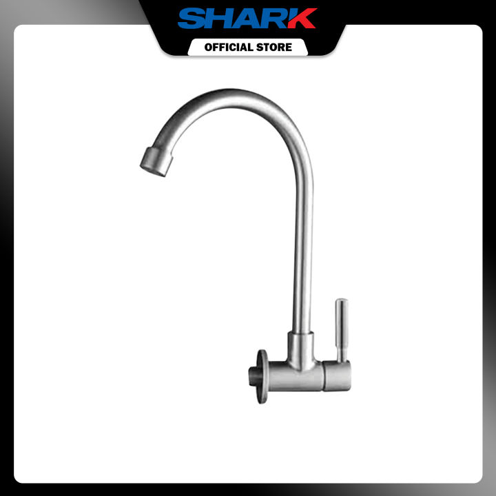 SHARK SP-102 Stainless Steel 304 Kitchen Faucet Cold Line - Wall Type ...