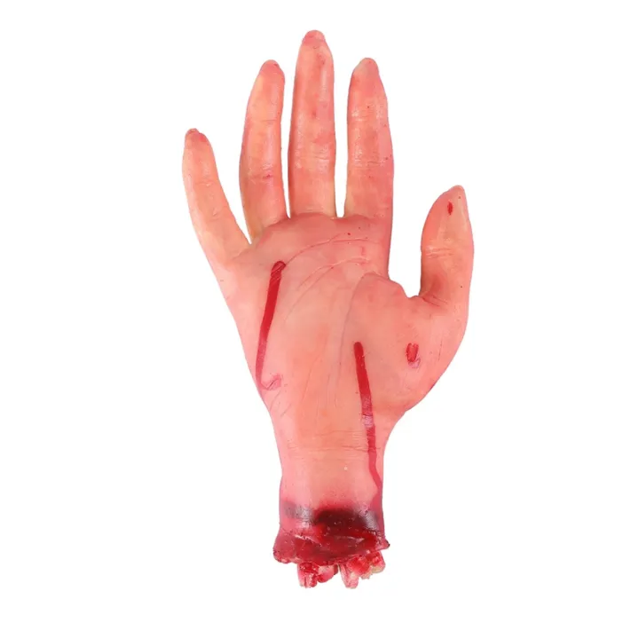 [Waanon]Bloody Horror Scary Halloween Prop Fake Severed Life Size Arm ...