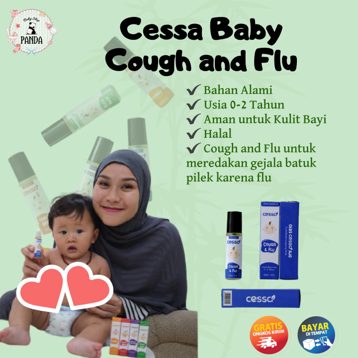 Cessa Baby Cough and Flu Biru untuk Batuk Pilek Usia 0-2 Tahun Minyak ...