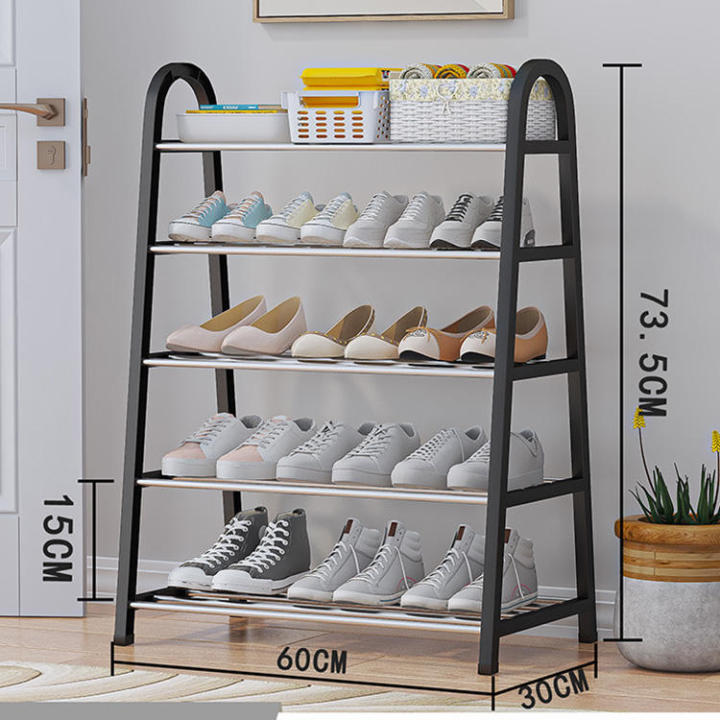 5-layer shoe rack multi-layer colorful stainless steel shoe storage ...
