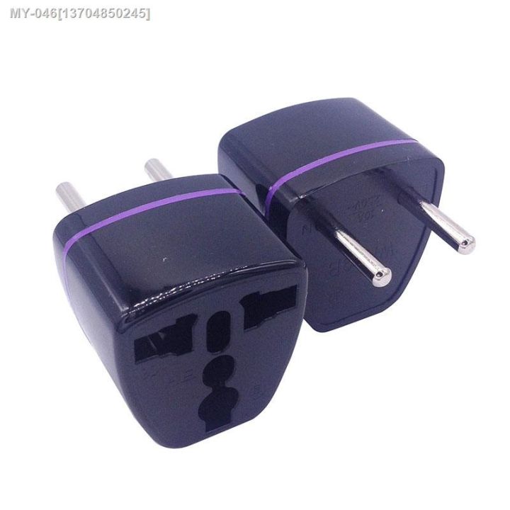 Brass Universal american Kr european AU EU To US UK Power plug adapter USA Israel Brazil Travel ...