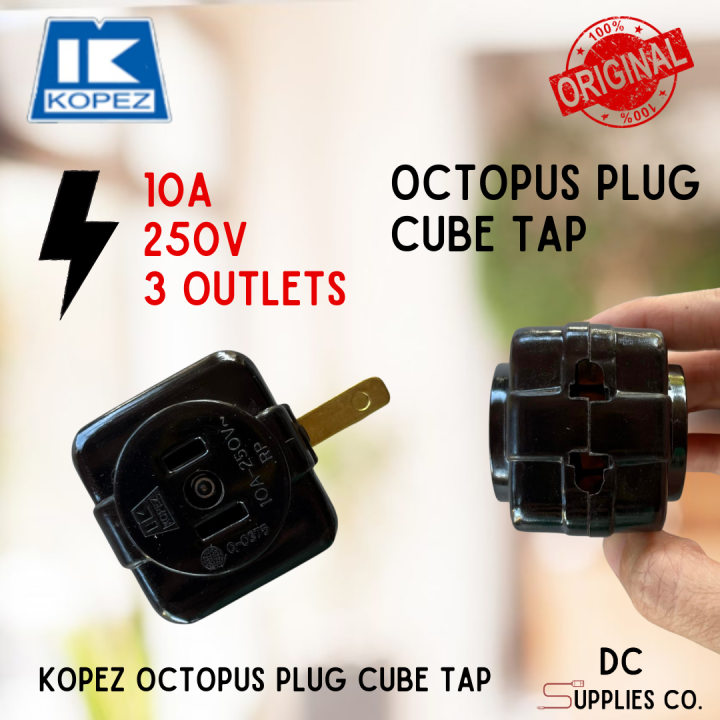 Kopez Octopus Plug Cube Tap 10A 250V Adapter | Lazada PH