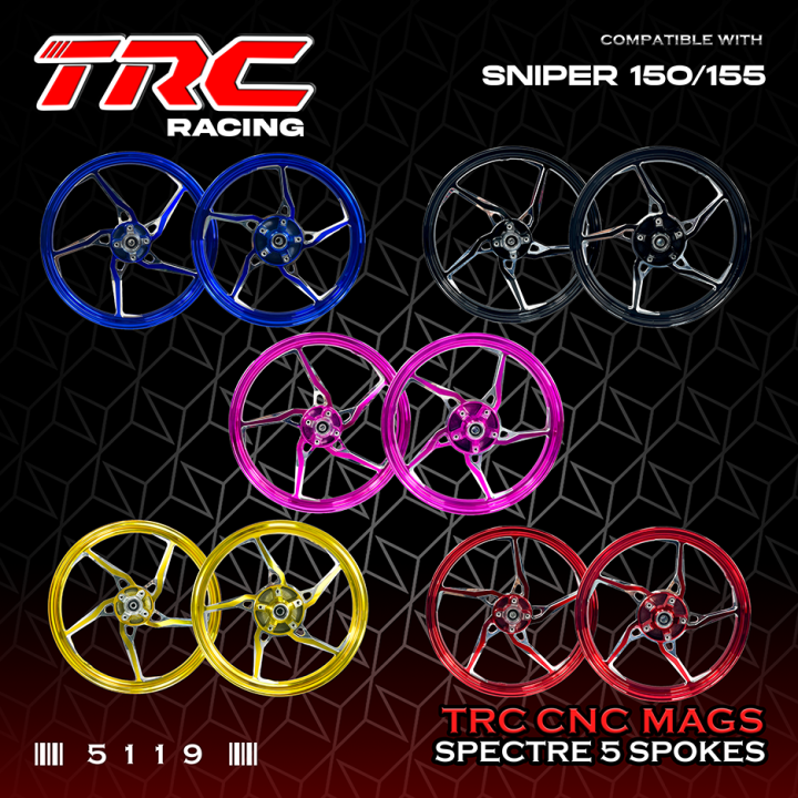 TRC CNC Mags Spectre 5 Spokes 1.6 x 1.85 x 17 Malaysian Concept Sniper ...