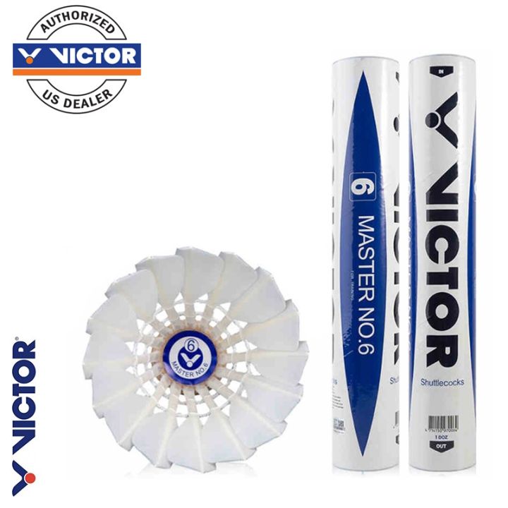 VICTOR Master NO.6 Badminton Shuttlecocks 12 Pcs | Lazada PH