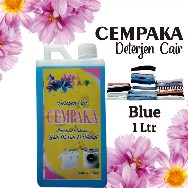 [COD] DETERJEN CAIR CEMPAKA STANDART LAUNDRY BIRU 1 Liter | Lazada ...