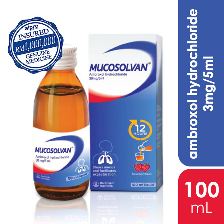 Mucosolvan Liquid, 100ml Cough Relief | reduce inflammation / cold ...