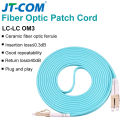 JT-COM 5 Pieces OM3 - LC - DUPLEX Fiber Optic Patch Cord (MULTI-MODE) 10G LC-LC Multimode Duplex ...