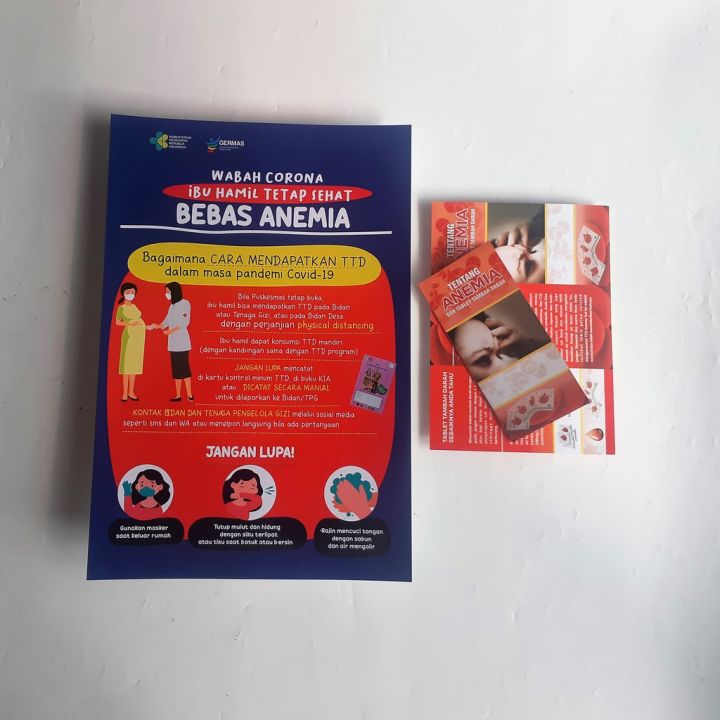 Poster Kesehatan BONUS Leaflet ANEMIA : Poster Anemia Ibu Hamil - Cara ...