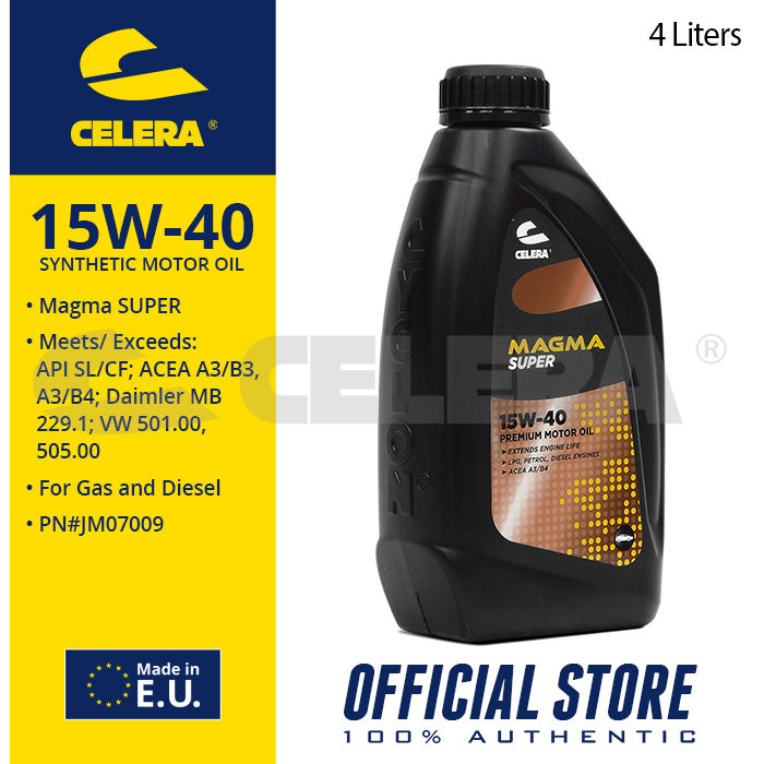 CELERA Magma Super 15W40 Premium Motor Oil for Gasoline and Diesel ...