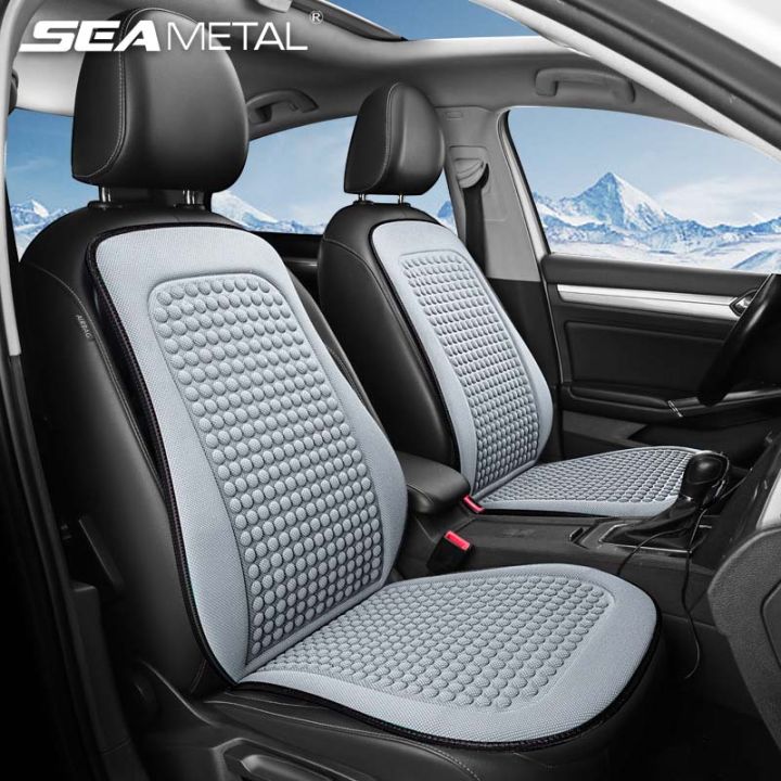 Seametal Ice Silk Car Front Seat Cover Breathable Cushion Covers Auto