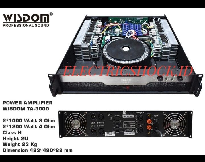 POWER AMPLIFIER WISDOM TA 3000 ORIGINAL TA-3000 | Lazada Indonesia