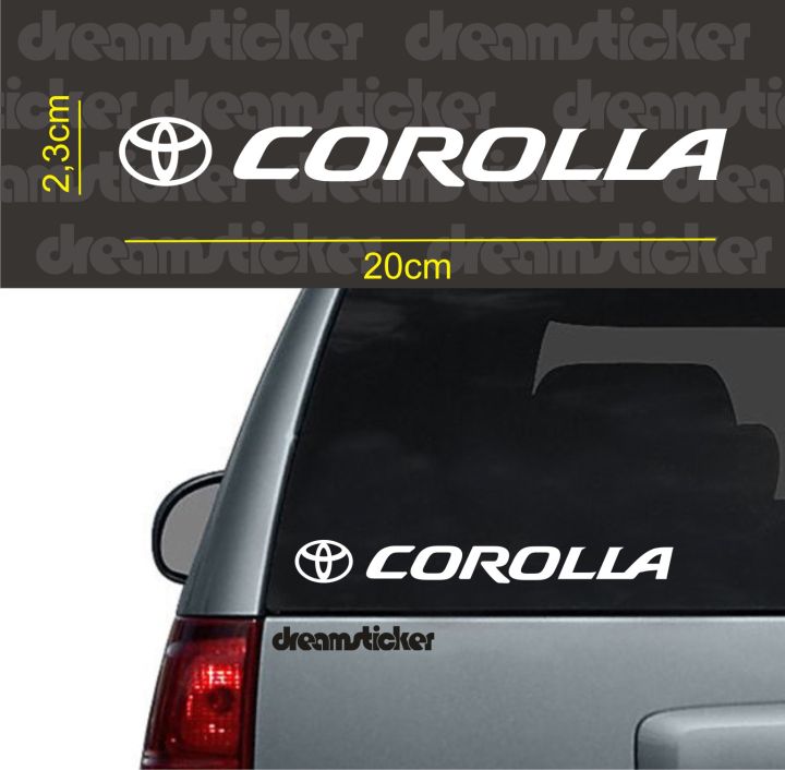 Sticker Stiker Mobil Toyota Corolla | Lazada Indonesia