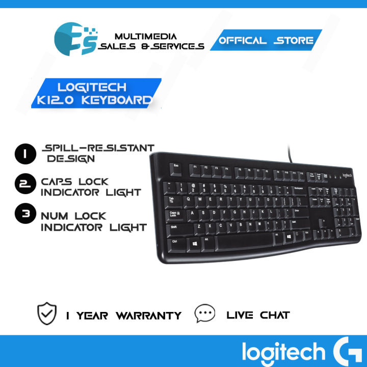 LOGITECH KEYBOARD K120 WIRED | Lazada