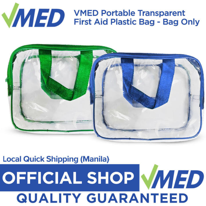 VMED Prohealthcare Portable Transparent First Aid Plastic Bag | Lazada PH