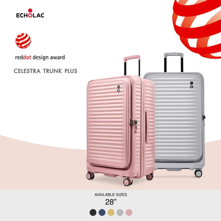 bbag shop : Echolac กระเป๋าเดินทางทรงทรังค์ เปิดฝาหน้า ขนาด 28 นิ้ว รุ่น CELESTRA TRUNK PLUS ...