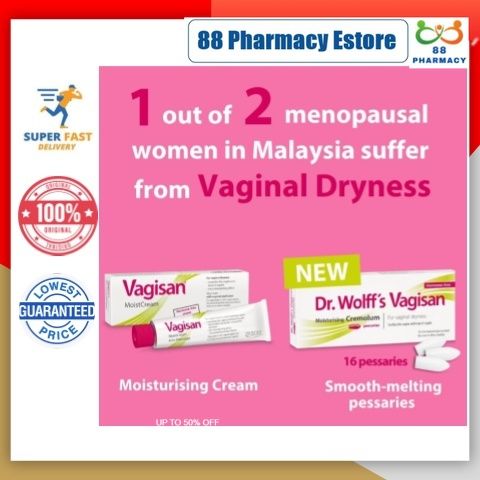 Vagisan Moisturising Cream 50g+Applicator/Vagisan Pessaries 16s ...