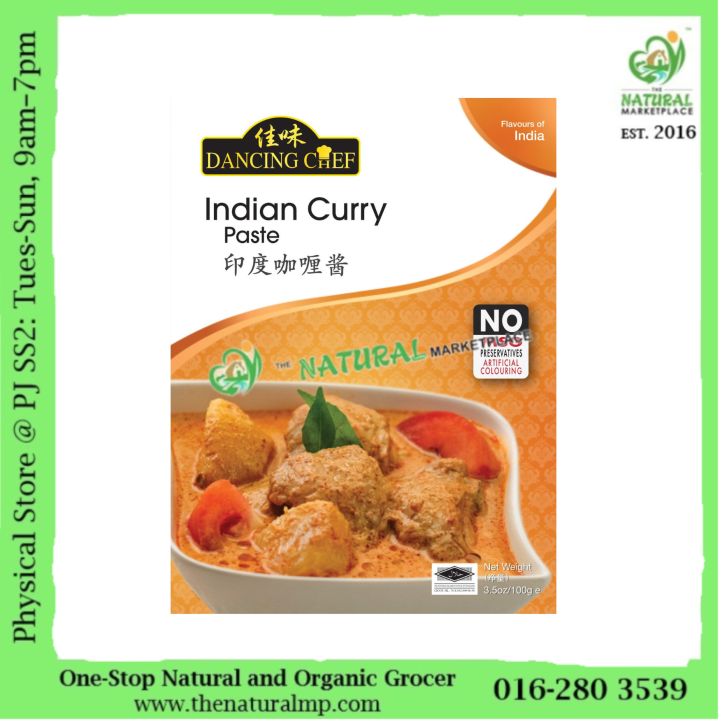 Dancing Chef Indian Curry Paste 100g | Lazada