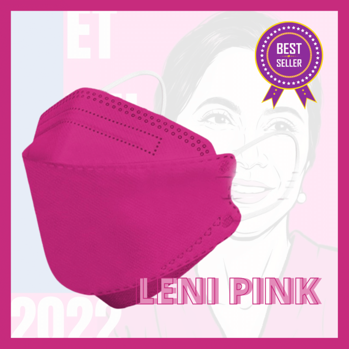 LENI KIKO PINK KF94 Mask 10 pcs 4 ply Color Campaign Leni Robredo ...
