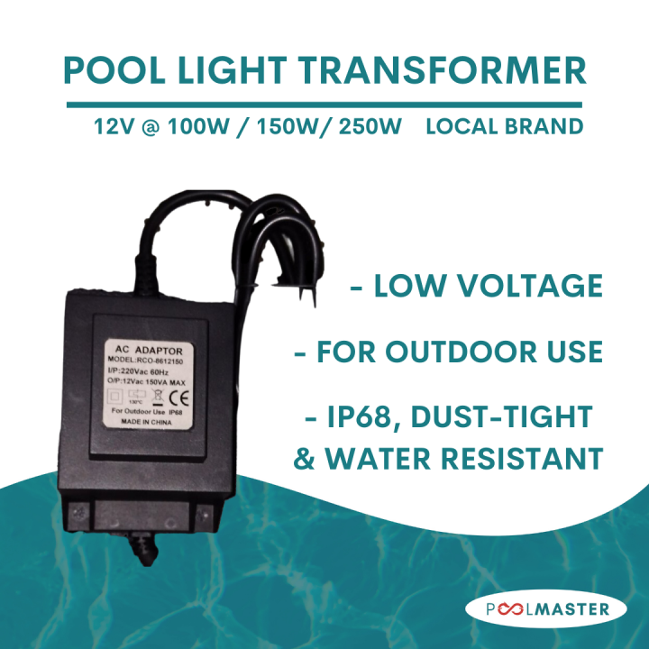 Pool Light Transformer 100W/12V IP68 | Lazada PH