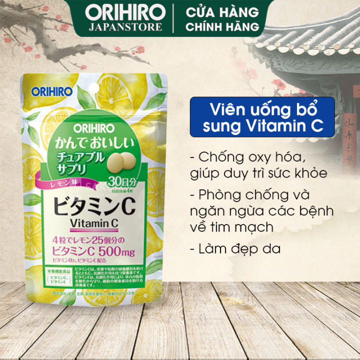 Viên uống Vitamin C Orihiro dạng túi 120 viên | Lazada.vn