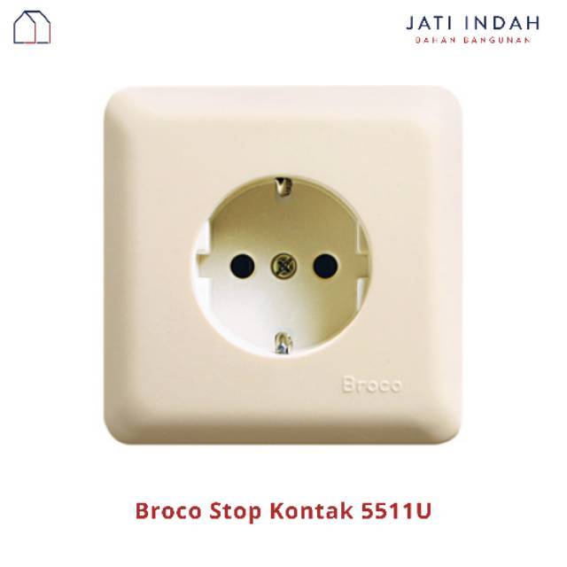BROCO Stop Kontak 5511U Original / Colokan Listrik Tanam | Lazada Indonesia