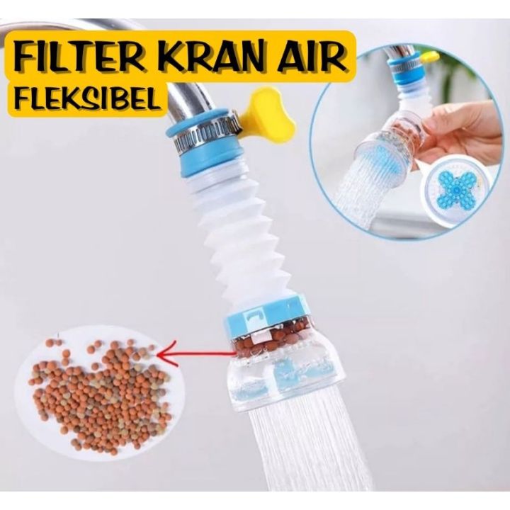 Sambungan Kran Air Saringan Fleksibel Filter Kran Flexible Praktis Anti ...