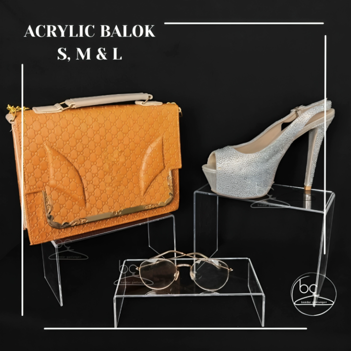 Akrilik Pajangan Tas / Display Dudukan Tas / Display Dompet Satuan ...