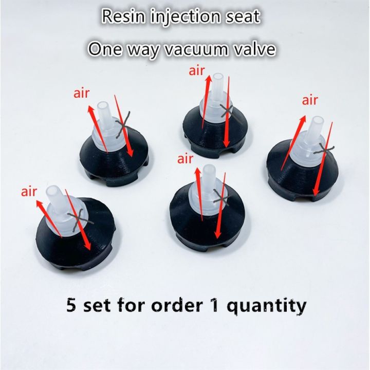 resin glue injection seat is equipped with one-way vacuum valve One way ...