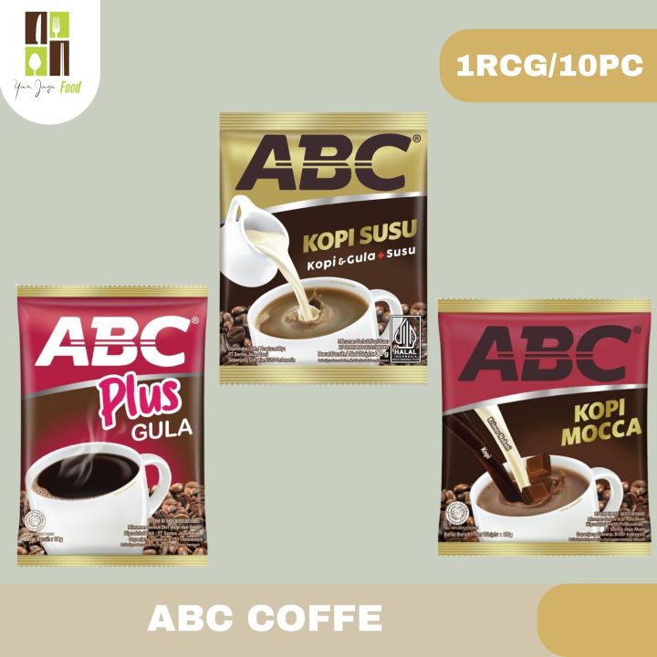 ABC Kopi 18g - 1 RCG/10 PCS / ABC Plus Gula / ABC Kopi & Gula + Susu ...