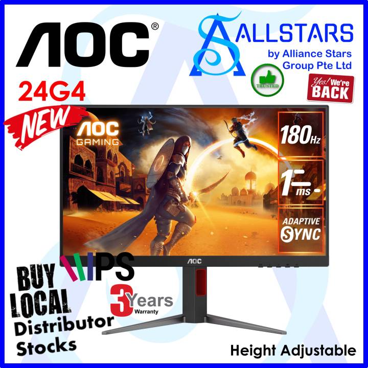 (ALLSTARS : We Are Back / DIY Promo) AOC 24G4 Gaming Monitor / 24" Inch ...