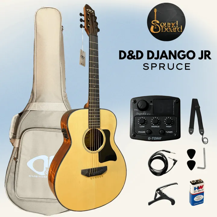D&D DJANGO JR. SPRUCE TOP Acoustic Electric Guitar | Lazada PH
